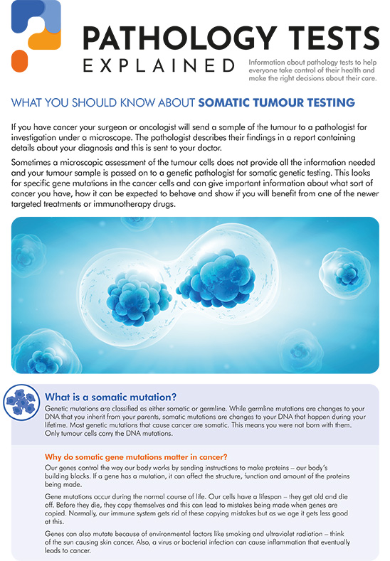 Pathology Tests Explained | Patient Information Sheets